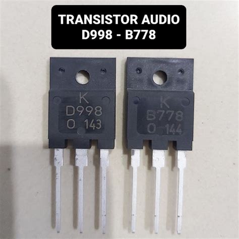Jual Transistor Audio D998 B778 Npn Pnp 778 998 Shopee Indonesia