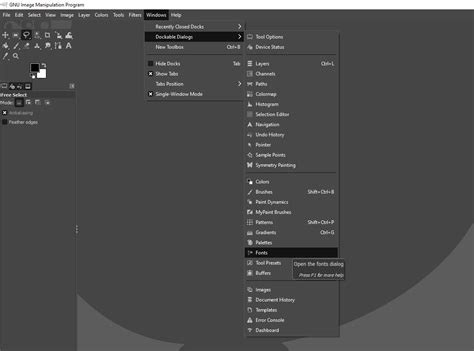 How To Add Fonts To GIMP Pttrns