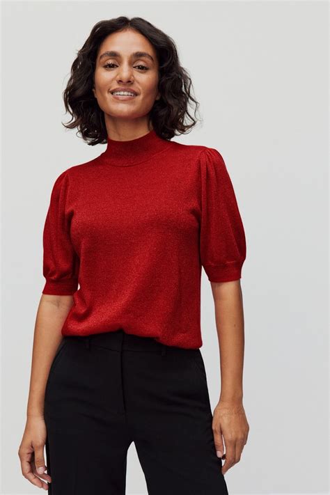 Stockh Lm T Shirt Basic Czerwony Zalando Pl