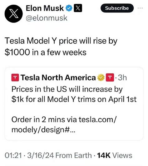 面对凶猛“价格战”，特斯拉反向涨价网友直呼“看不懂”汽车圈澎湃新闻 The Paper