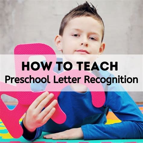 How To Teach Preschool Letter Recognition Stay At Home Educator