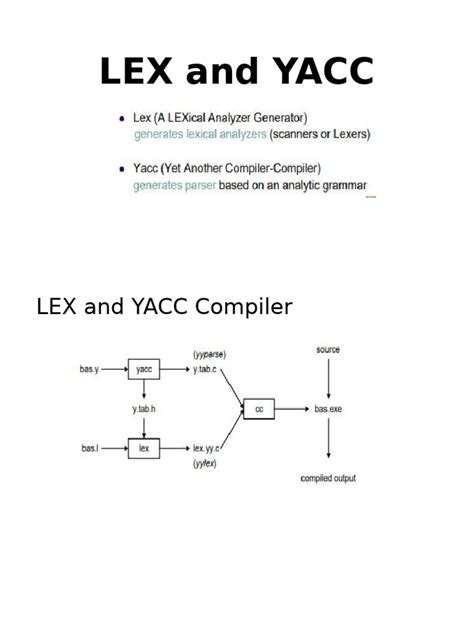 Lex And Yacc Pdf
