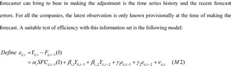 Forecast Bias By Company And Information Direction Efficiency With Bias Download Table