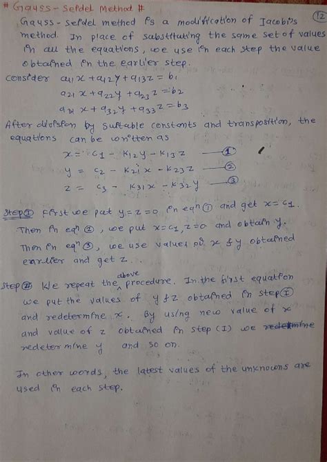 M3 Notes Of Unit 5 Numerical Methods Part 2 Artificial Intelligence And Machine Learning