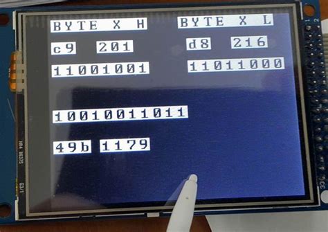 Сенсорный экран на Xpt2046 получилось Аппаратная платформа Arduino