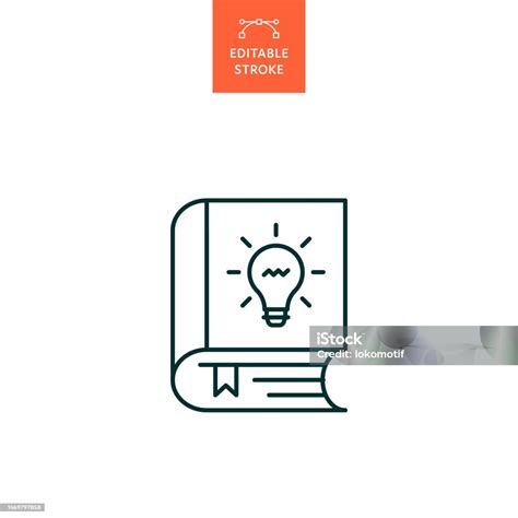 편집 가능한 획이 있는 창의적인 책 줄 아이콘입니다 아이콘은 웹 디자인 모바일 앱 Ui Ux 및 Gui 디자인에 적합합니다 개념에 대한 스톡 벡터 아트 및 기타 이미지