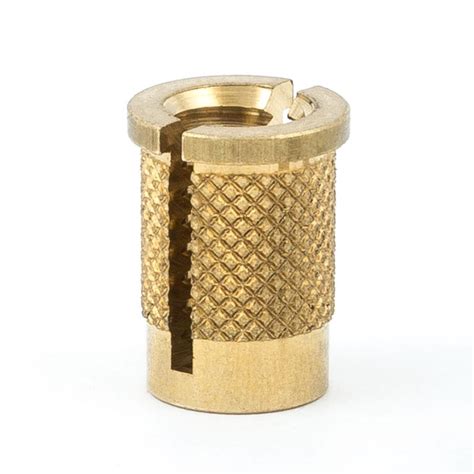 E Z Press™ Threaded Insert Reverse Slot Brass 8 32
