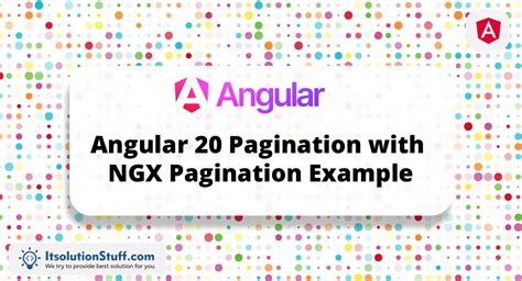 Angular 20 Pagination With Ngx Pagination Example