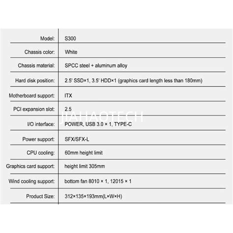 8 1L Portable S300 MINI ITX Case Gaming Desktop Computer HTPC MESH Support SFX PSU 305mm GPU