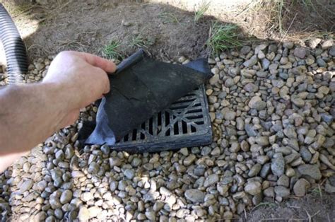 Landscape Fabric Filter Over Catch Basin Cabin DIY