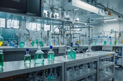Premium Ai Image Chemical Synthesis Lab