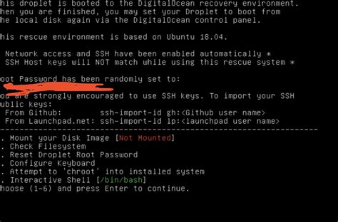 Linux Digital Ocean Droplet Restart Recovery Mode Stack Overflow