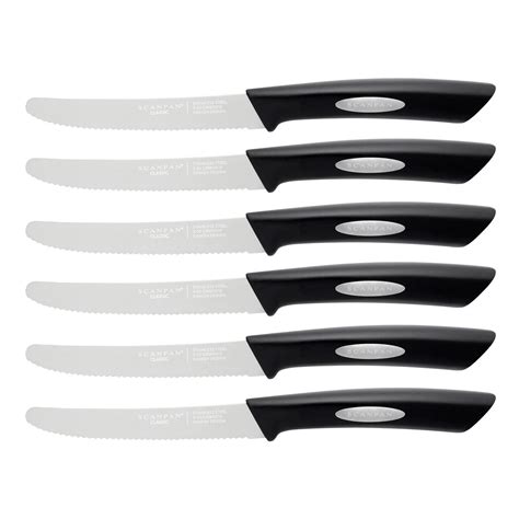 Steak Knife Set 6pce Scanpan Black Read Bros Hardware