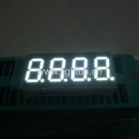 4 Digit 0 36 Inch Common Cathode Ultra Bright White 7 Segment Led Display Manufacturers And