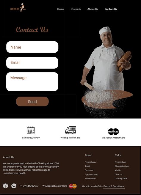 Bakery UI Design On Behance