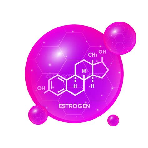 Symbol Of Estrogen Skeletal Formula Logo Molecular Chemical Formula