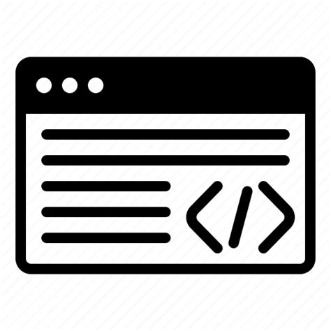 Browser Coding Programing Development Website Icon Download On