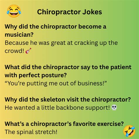 Chiropractor Jokes Thatll Crack You Up Instantly