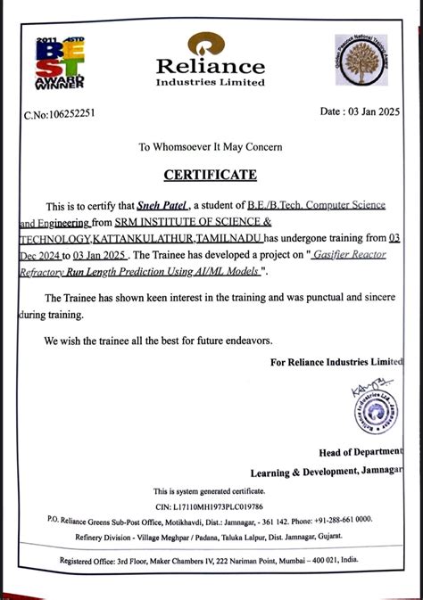 Ai Machinelearning Innovation Internshipexperience