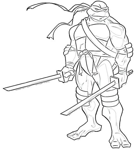 Leonardo Tmnt Coloring Pages At Free Printable