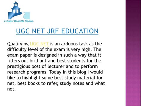 PPT Latest Information About Ugc Net Jrf Exam PowerPoint Presentation ID