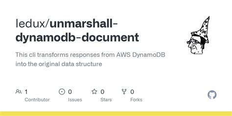 Github Leduxunmarshall Dynamodb Document This Cli Transforms Responses From Aws Dynamodb
