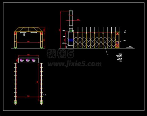 伸缩式喷漆房设计cad图纸 机械5