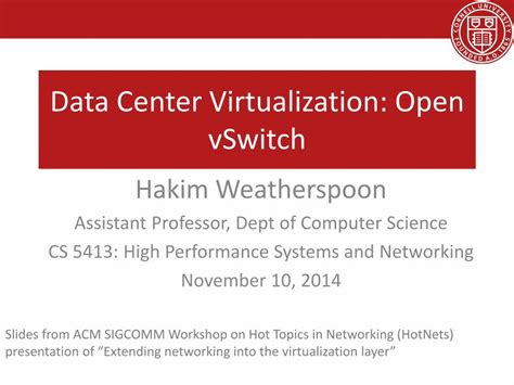 Pdf Data Center Virtualization Open Vswitch · Data Center