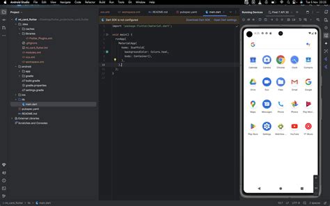 How To Set Dart Sdk On Android Studio From The Full Flutter Sdk Stack