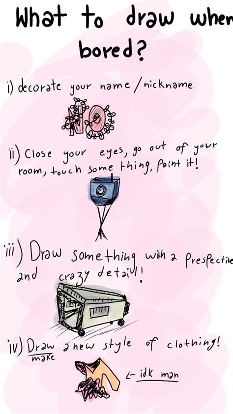 50 Things To Draw When Bored