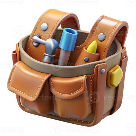 3d Render Tool Bag Illustration 53919236 Png