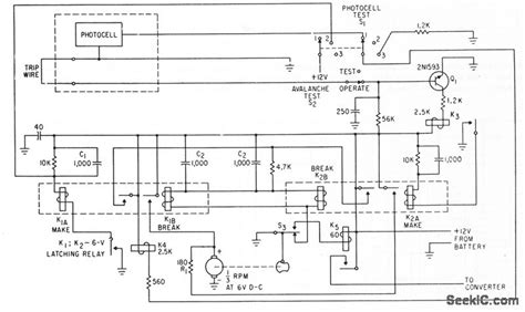 TRIP WIRE ALARM Alarm Control Control Circuit Circuit Diagram SeekIC Com