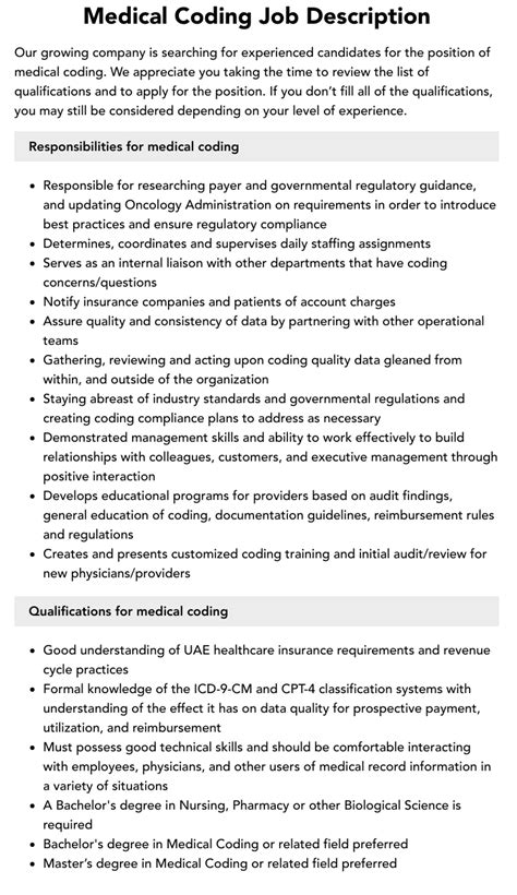 Medical Coding Job Description Velvet Jobs