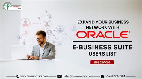 Get Access To Oracle E Business Suite Users List Thomson Data Posted On The Topic Linkedin