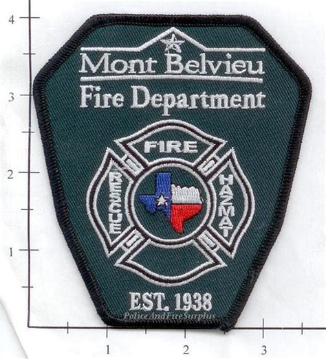 Texas Mont Belvieu Fire Dept Patch V1 Police And Fire Surplus