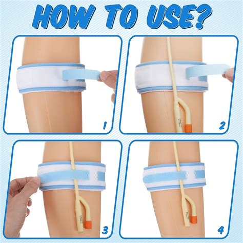 Catheter Holder Leg Bands 4 Pcs Urine Drainage Bag Straps For Men And