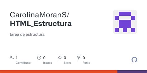 Github Carolinamoranshtmlestructura Tarea De Estructura