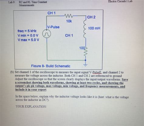 Solved Electric Circuts I Lab Lab 9 Rc And Rl Time Constant