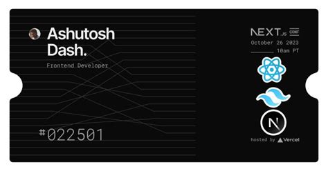 Ashutosh Dash On Linkedin Join Ashutosh Dash At Next Js Conf