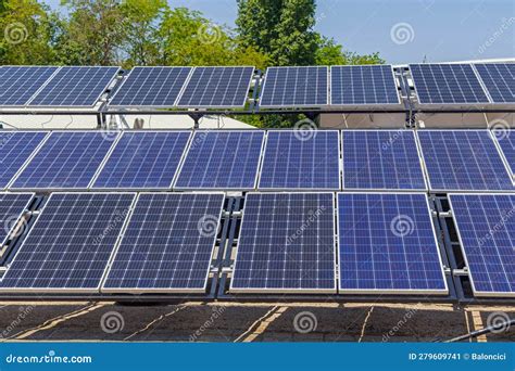 Solar Panel Array Stock Image Image Of Structure Generation 279609741
