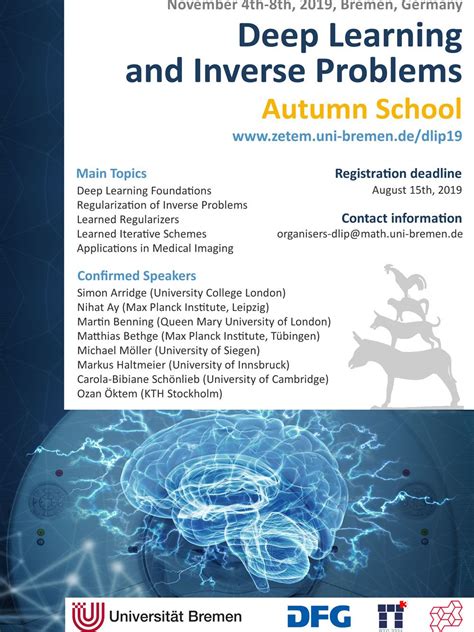 2019 Deep Learning And Inverse Problems Universität Bremen