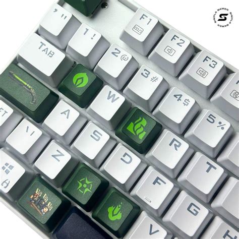 Keycaps Viper Valorant Kit Com 10 Teclas Personalizadas Para Teclado