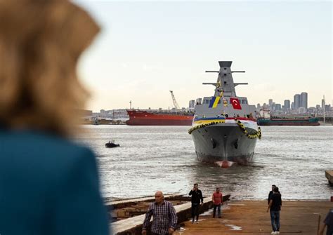 Türkiye Launched First Ada Class Corvette For Ukrainian Navy