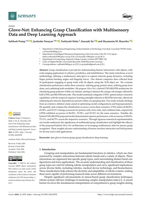 pdf glove net enhancing grasp classification with multisensory data