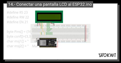 pantalla lcd quintanilla wokwi esp32 stm32 arduino simulator