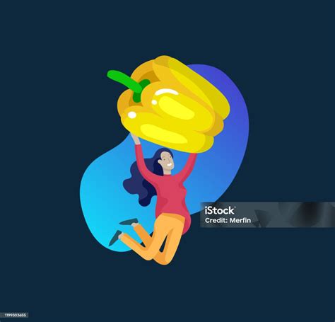 야채 점프와 댄스와 행복한 사람들 채식주의 건강한 라이프 스타일 채식 레시피 채식 주의 자 고기 기권 환경 친화적인 다채로운 벡터 개념에 대한 스톡 벡터 아트 및 기타