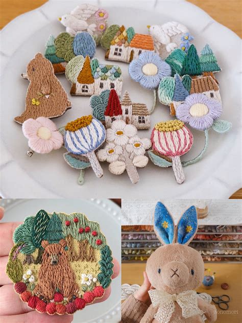 刺繍itonomori コハナ On Twitter 刺繍 アクセサリー 刺繍 図案 ハンドメイド