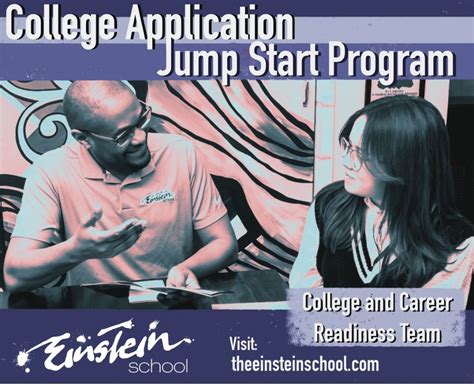 College Application Jump Start Program The Einstein School