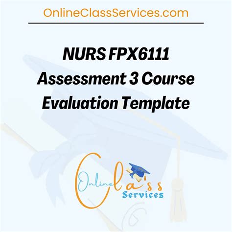 Nurs Fpx6111 Assessment 3 Course Evaluation Template
