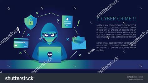 Hacker Laptop Computer Stealing Confidential Data Stock Vector Royalty Free 1521840938